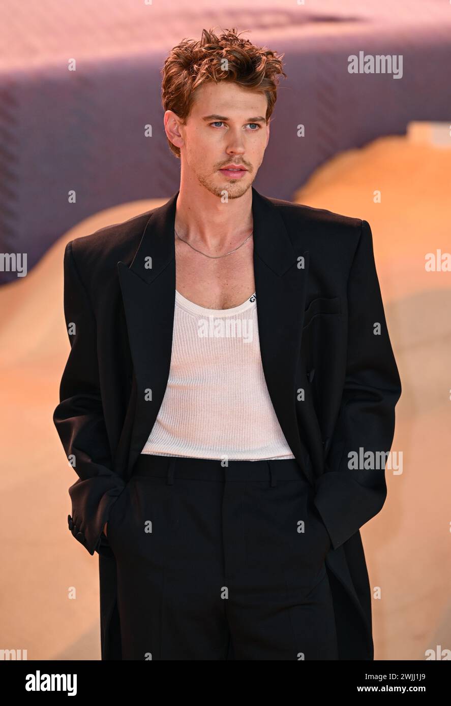 London, UK. February 15th, 2024. Austin Butler arriving at the World ...