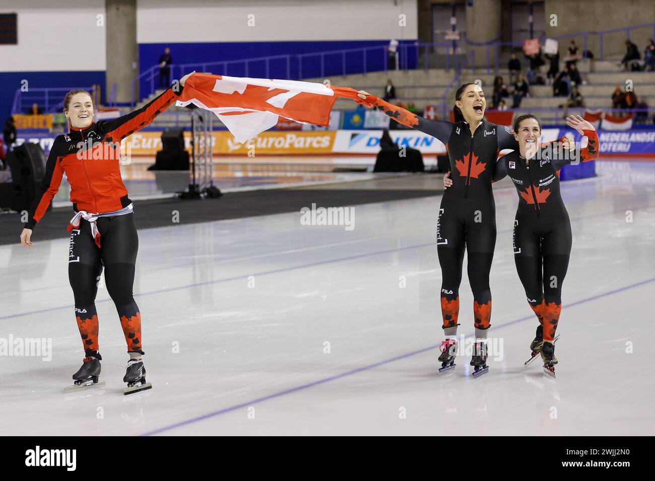 Calgary, Canada. 15th Feb, 2024. CALGARY, Olympic Oval, 15-02-2024 ...