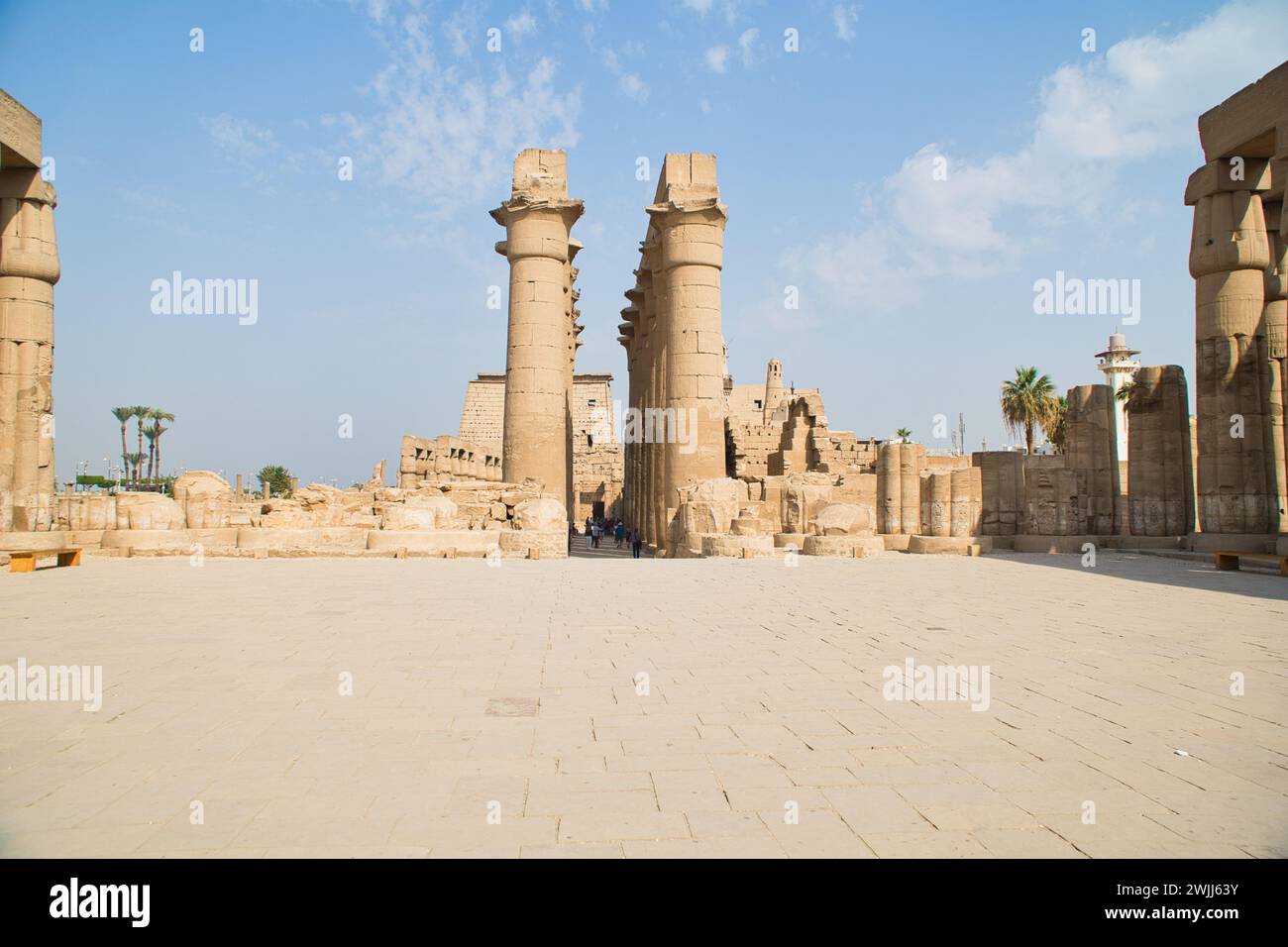 View of ancient Luxor temple in Luxor, Egypt Stock Photo - Alamy