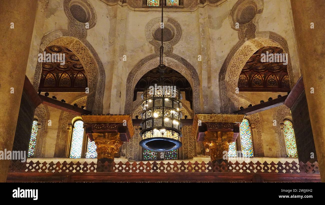 Inside Sultan Mosque in old Cairo - Egypt Stock Photo - Alamy
