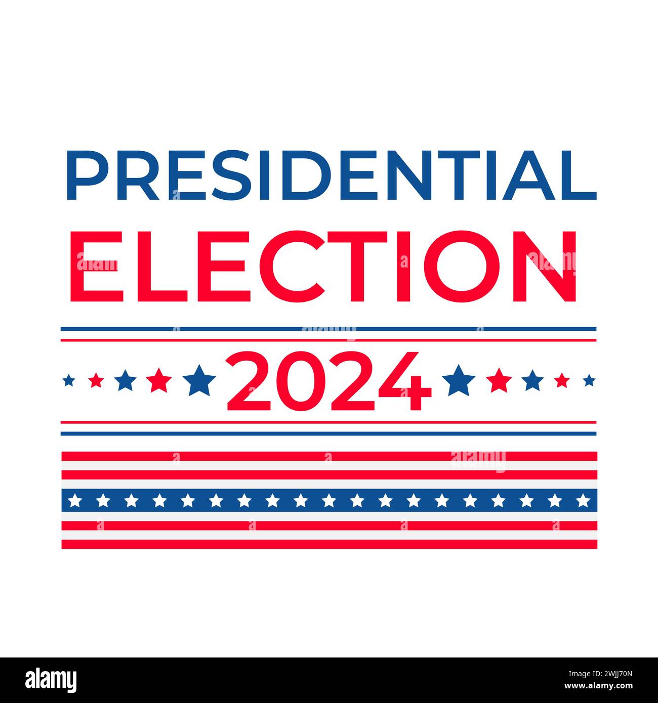 Presidential election 2024 United States of America. USA Patriotic ...