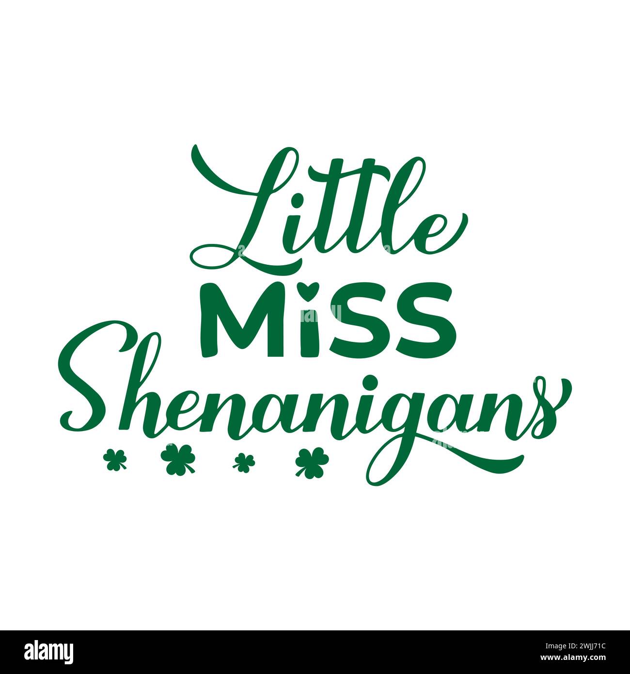Little miss shenanigans calligraphy hand lettering. Funny Saint ...