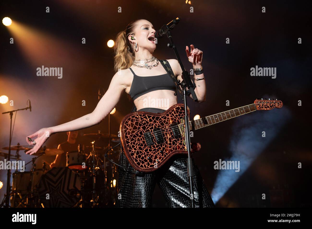 London, UK. 15 Feb 2024. English singer-songwriter Dylan aka Natasha ...