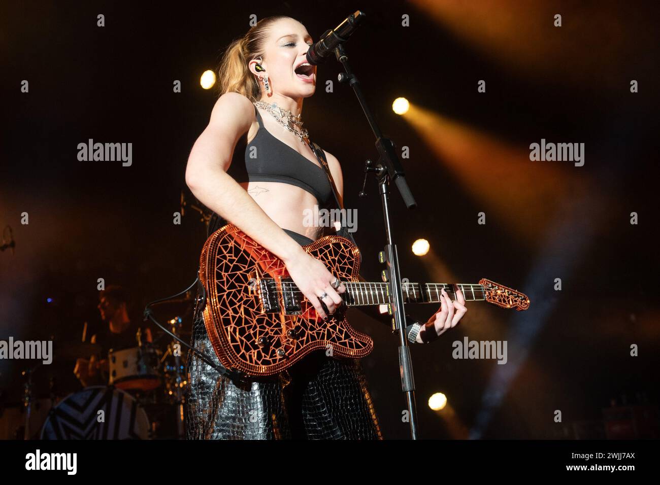 London, UK. 15 Feb 2024. English singer-songwriter Dylan aka Natasha ...
