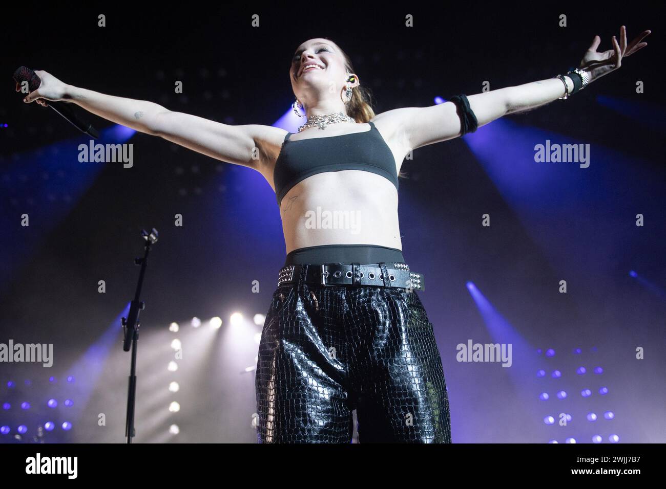 London, UK. 15 Feb 2024. English singer-songwriter Dylan aka Natasha ...