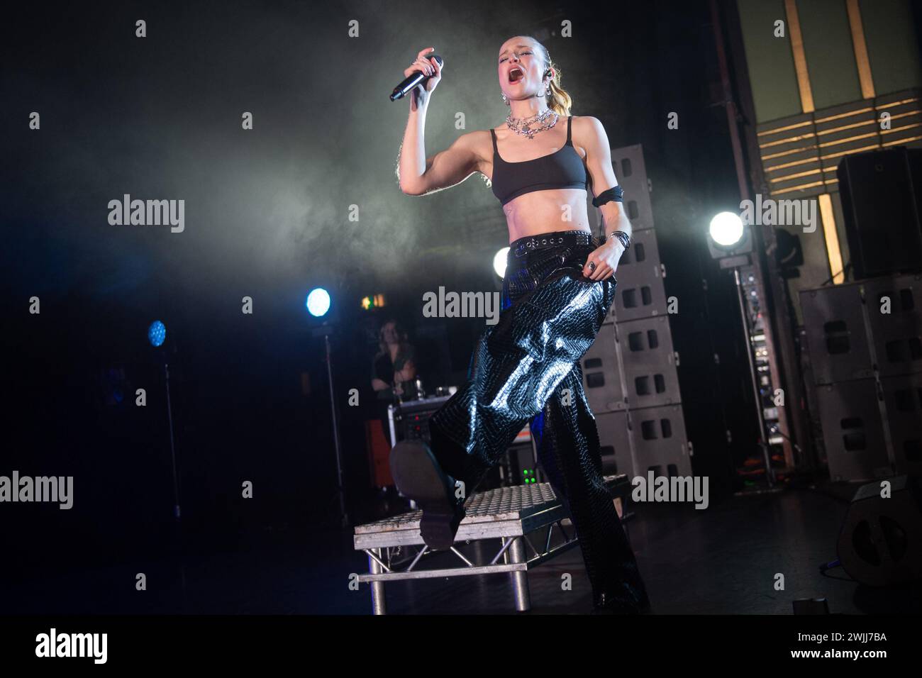 London, UK. 15 Feb 2024. English singer-songwriter Dylan aka Natasha ...