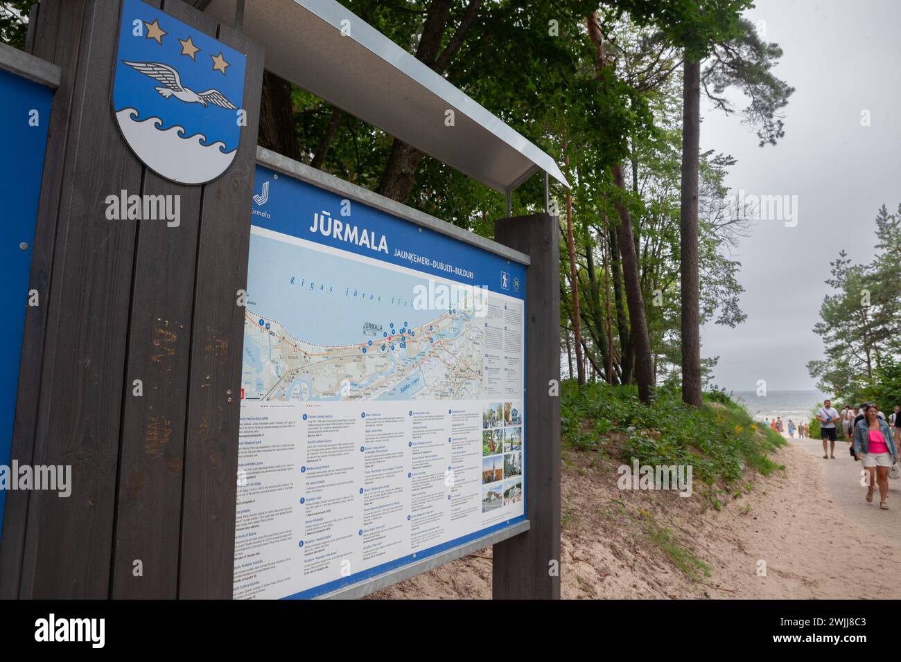 Picture of the Baltic sea on the beach of Jurmala in Dubulti. Dubulti ...