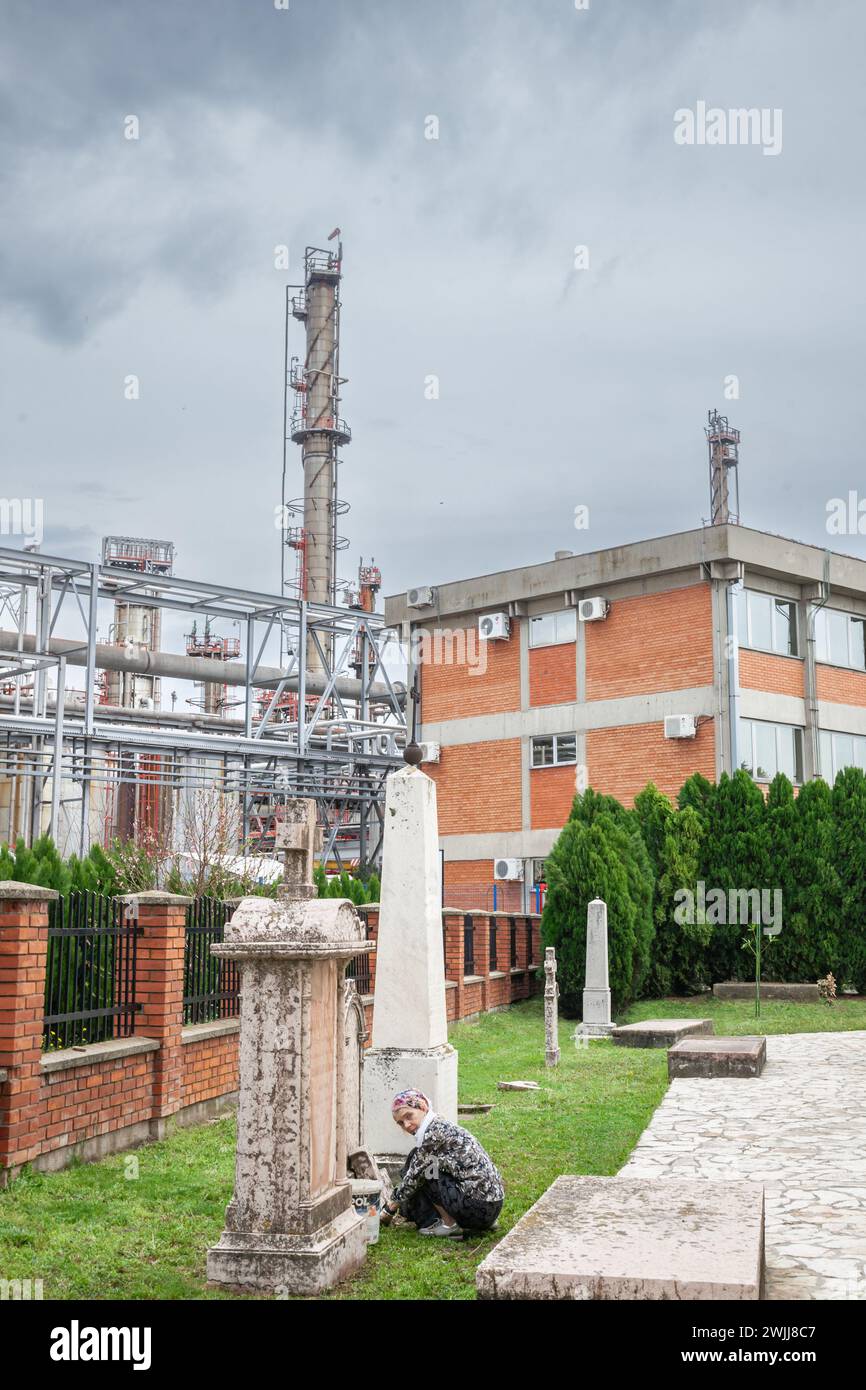 Picture of the graves of the Pancevo Monastery, Vojlovica, in front of ...