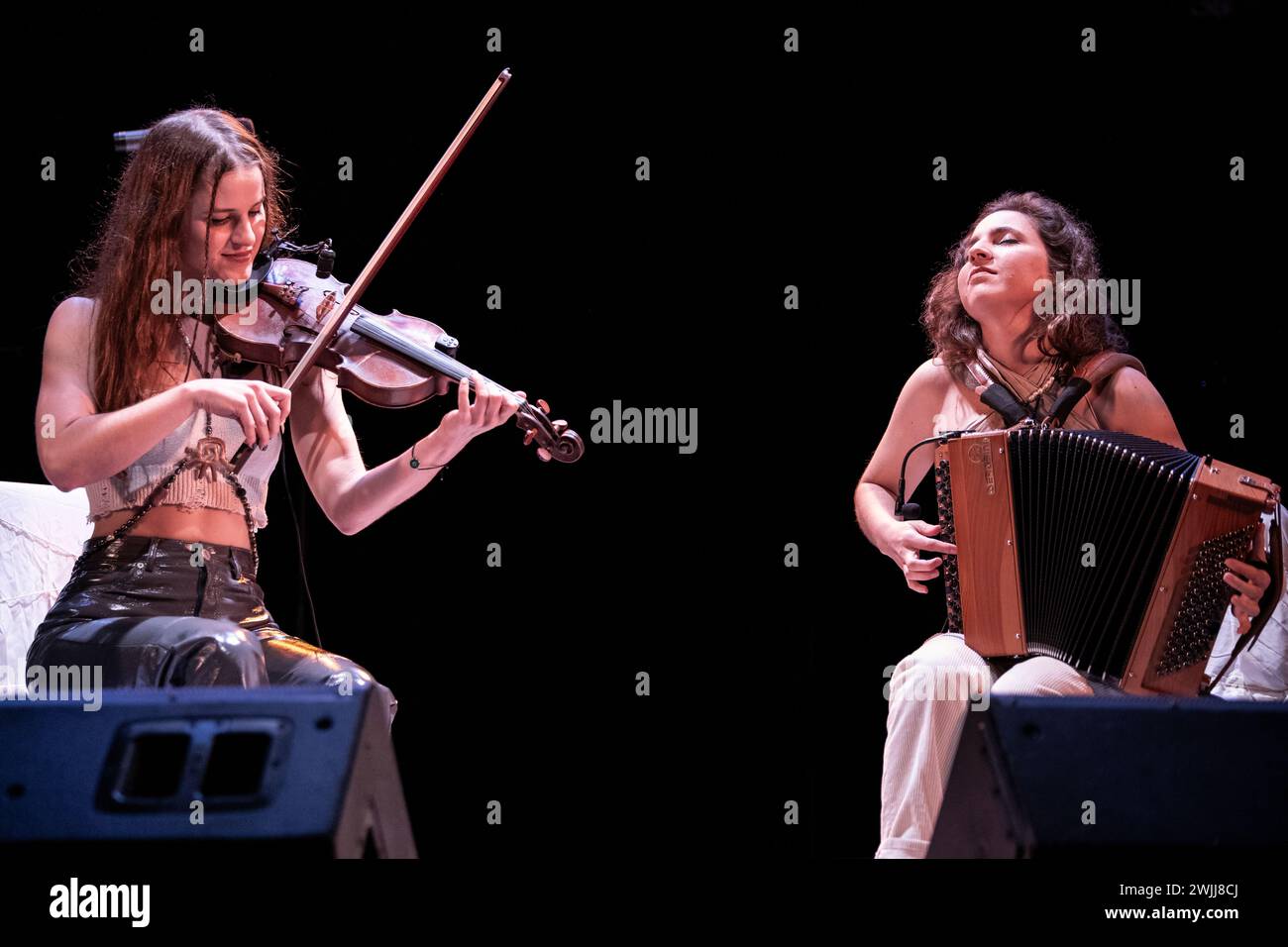 Barcelona, Spain. 2024.02.15. Caamaño & Ameixeiras perform on stage at ...