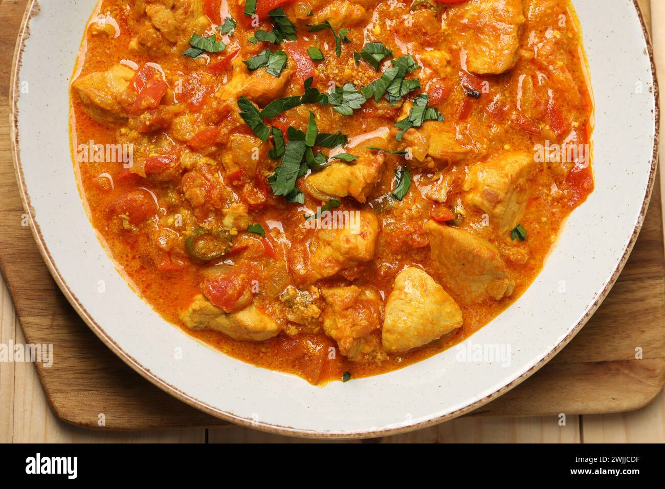 Chicken curry on table hi-res stock photography and images - Alamy