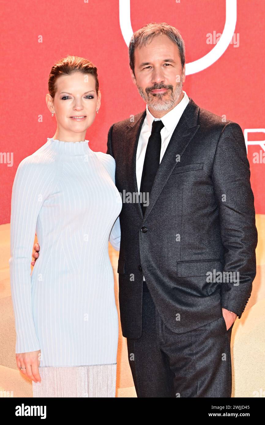 London, UK. 14th Feb, 2024. Tanya Lapointe and Denis Villeneuve attends ...