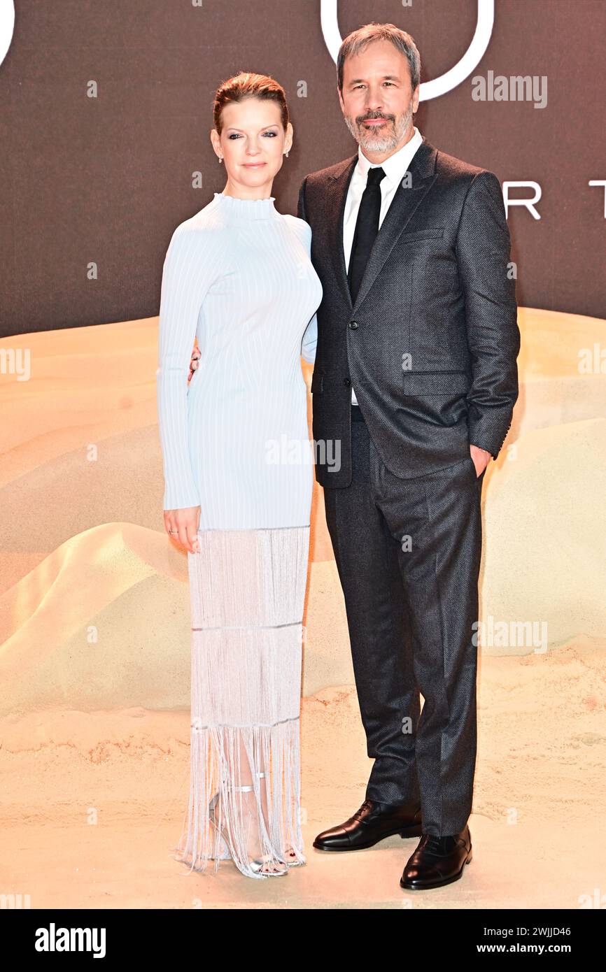 London, UK. 14th Feb, 2024. Tanya Lapointe and Denis Villeneuve attends ...