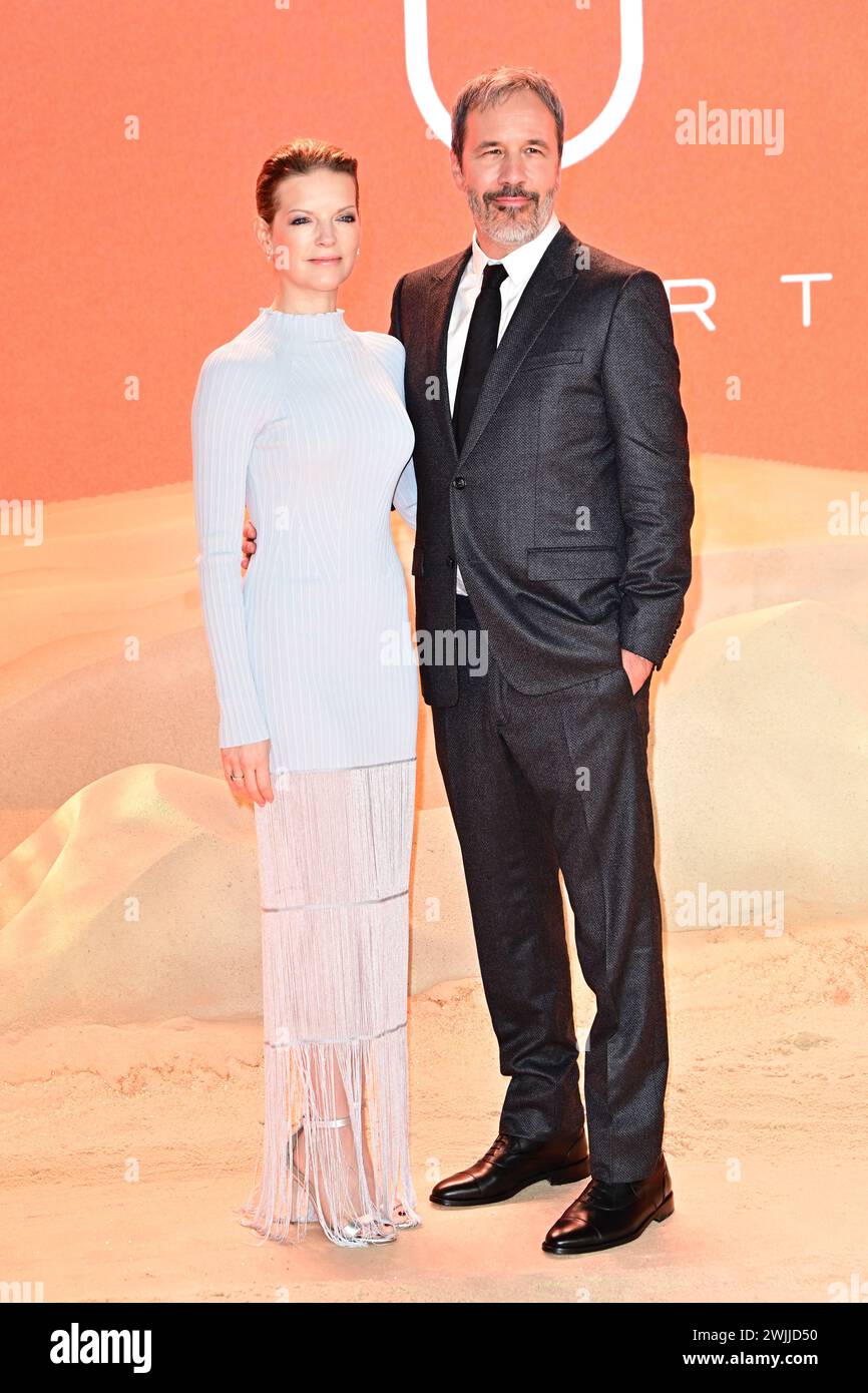 London, UK. 14th Feb, 2024. Tanya Lapointe and Denis Villeneuve attends ...