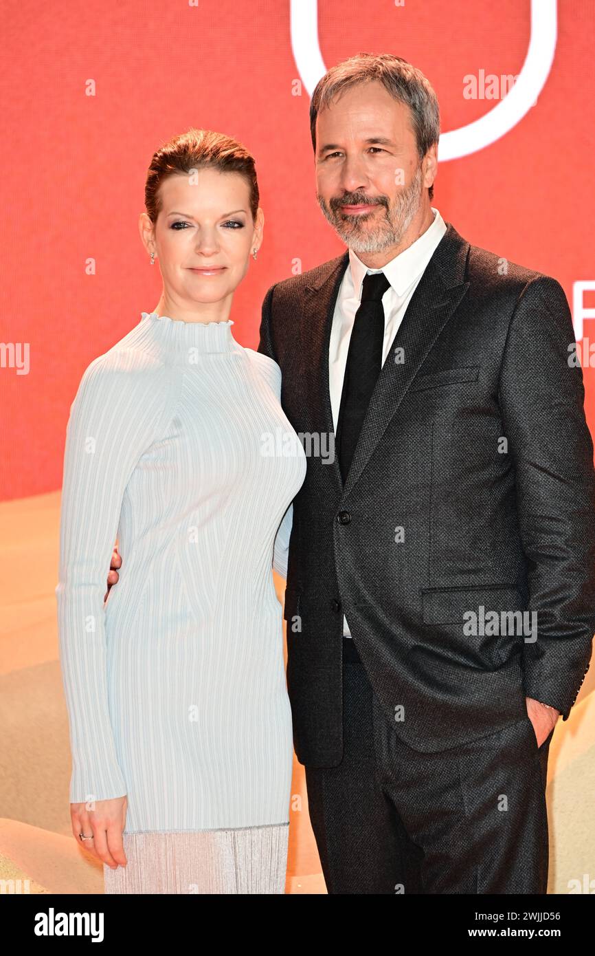 London, UK. 14th Feb, 2024. Tanya Lapointe and Denis Villeneuve attends ...