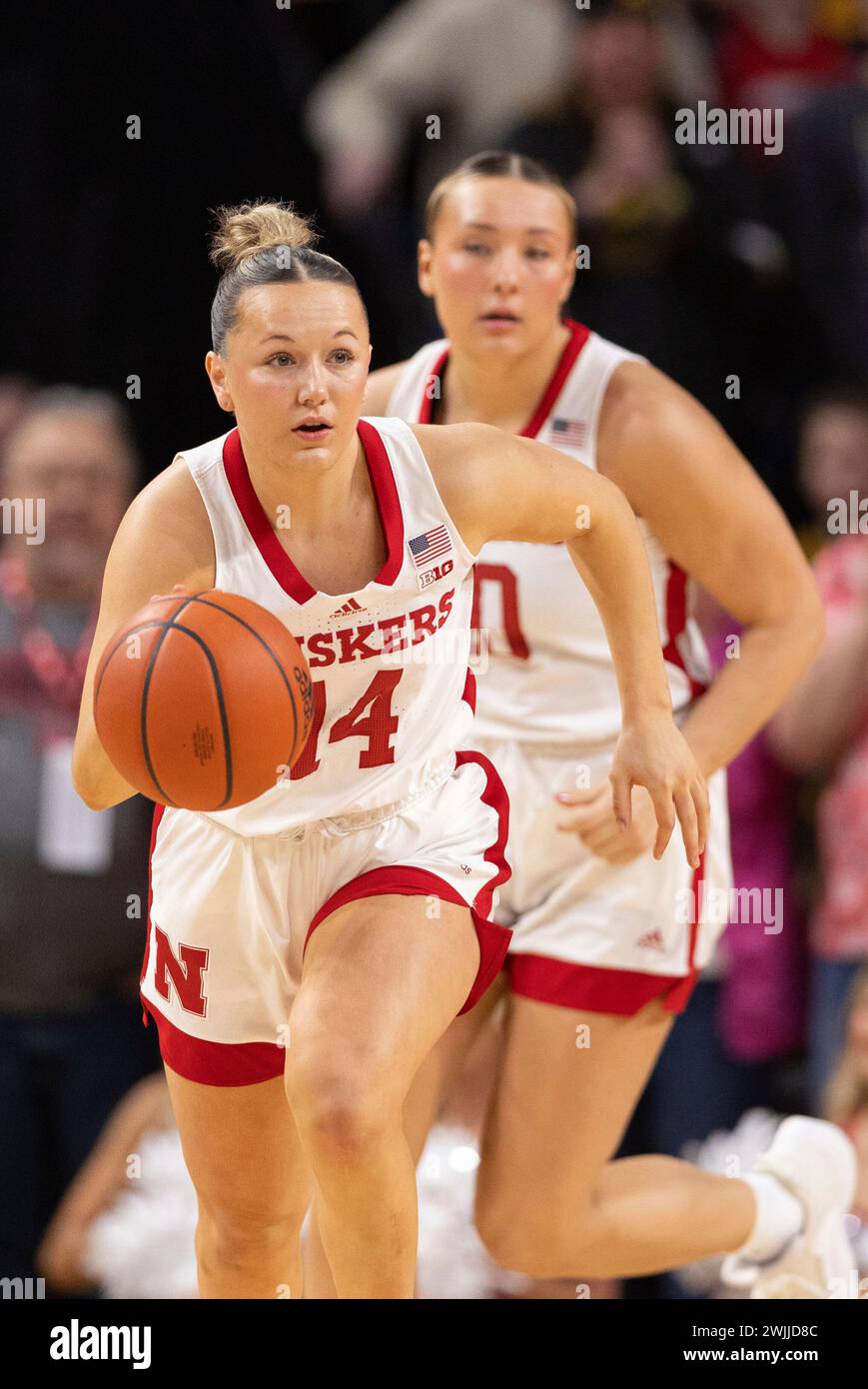 Nebraska's Callin Hake plays against Iowa during the first half of an ...