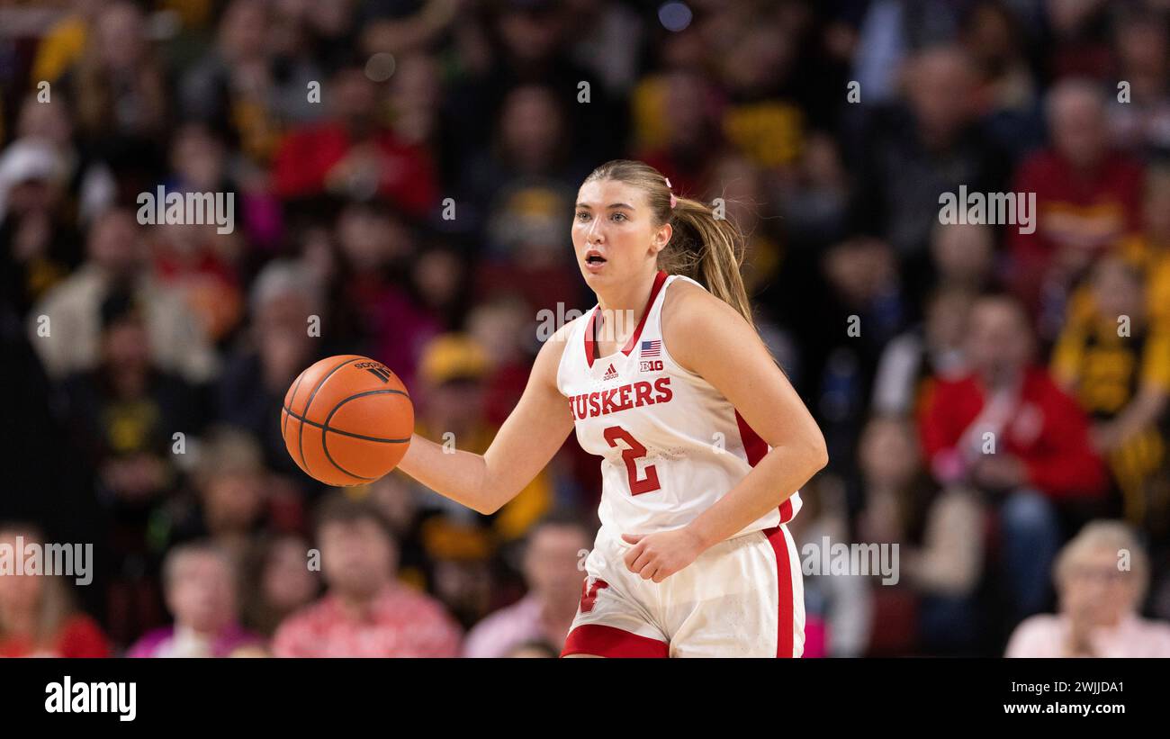 Nebraska's Logan Nissley (2) plays against Iowa during the first half ...