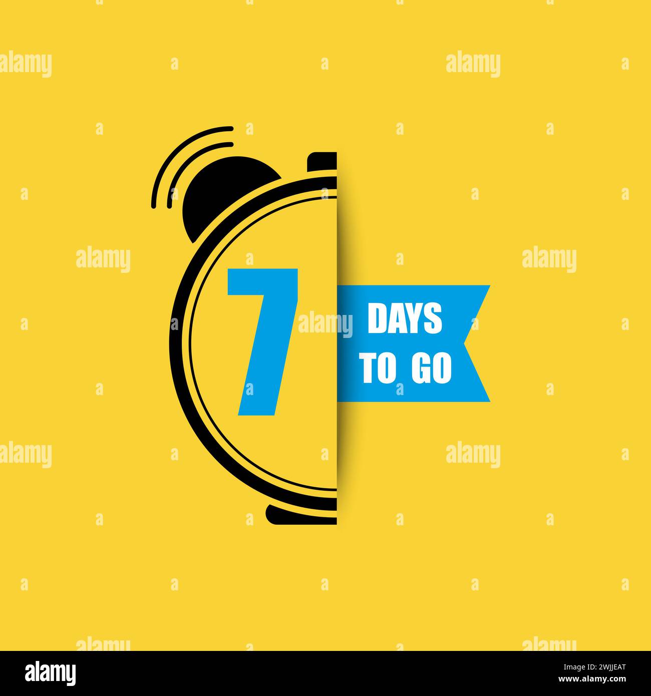 7 days to go last countdown. 7 days only. Seven day go sale price offer ...