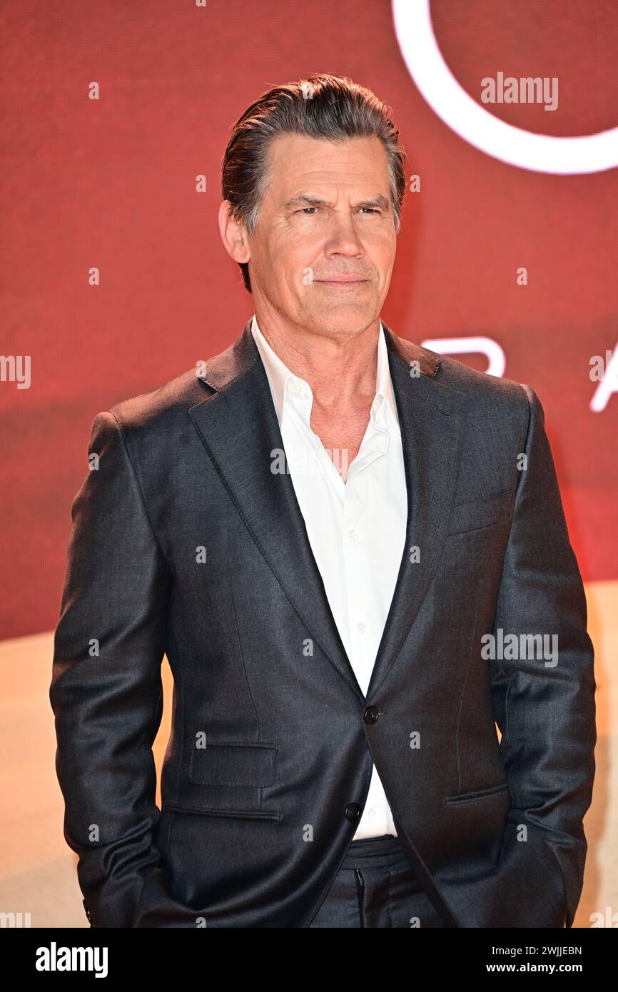 London, UK. 14th Feb, 2024. Josh Brolin attends DUNE: part two - World Premiere in Leicester ...