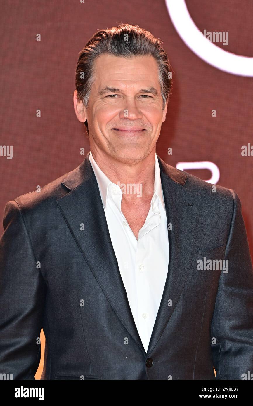 London, UK. 14th Feb, 2024. Josh Brolin attends DUNE: part two - World Premiere in Leicester ...