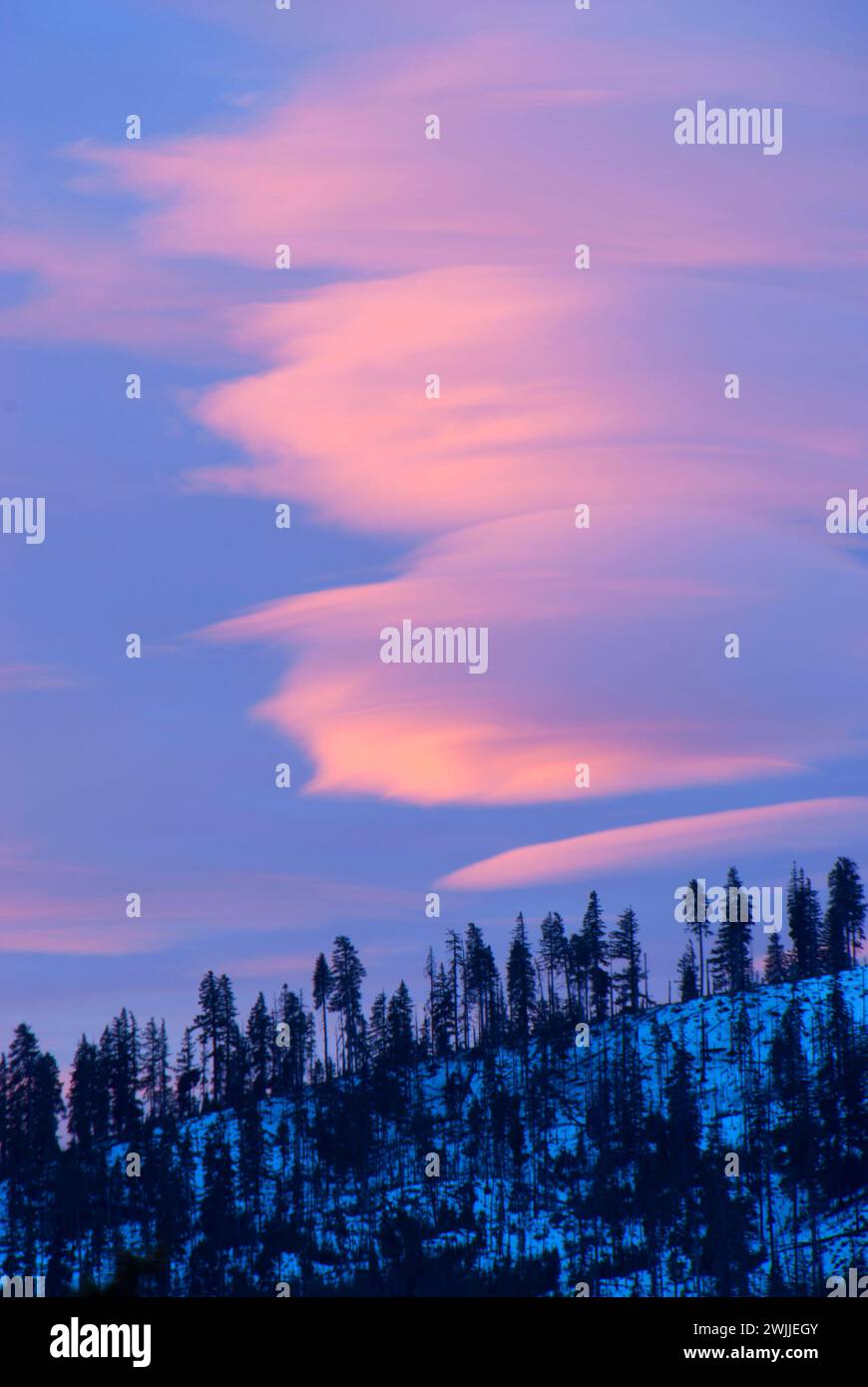 Lenticular cloud, McKenzie Pass-Santiam Pass Scenic Byway, Deschutes ...