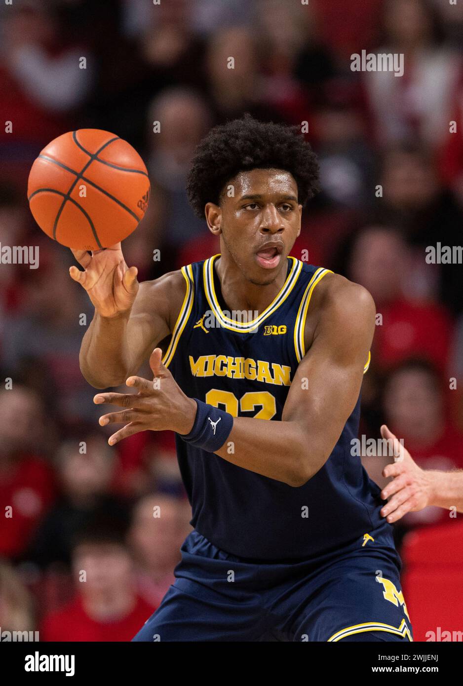 Michigan's Tarris Reed Jr. plays against Nebraska during the first half ...