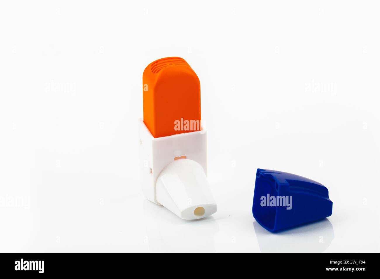 Modern inhaler isolated on white background Stock Photo - Alamy