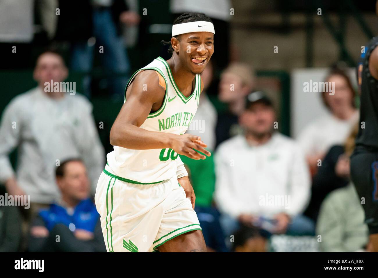 DENTON, TX - FEBRUARY 15: North Texas Mean Green guard John Buggs III ...