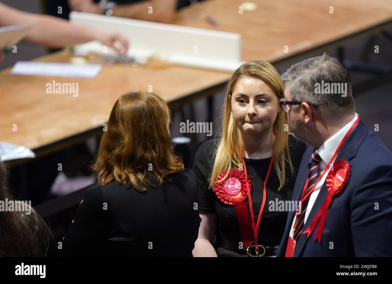 Labour Party candidate Gen Kitchen during the count for the ...