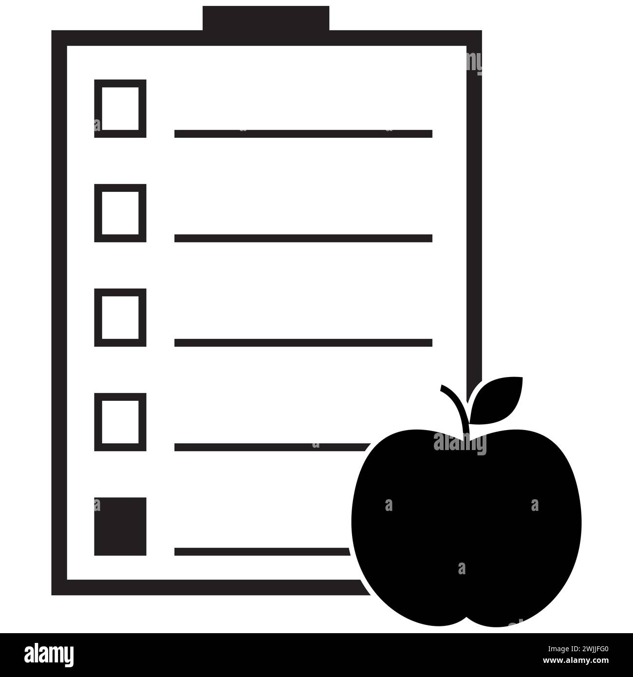 Diet plan icon. Healthy menu sign. Planner for healthy nutrition symbol ...
