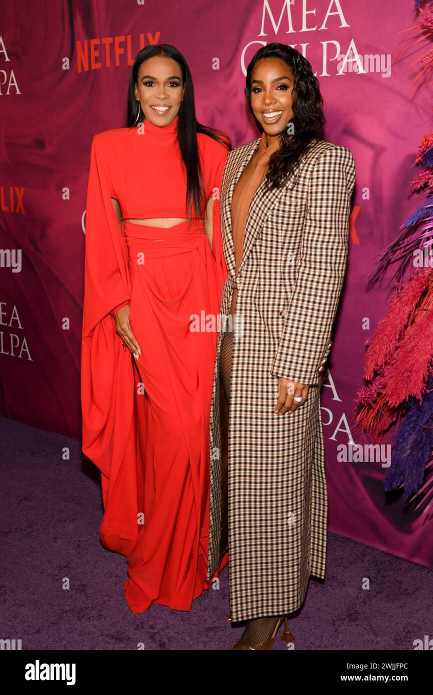 New York, USA. 15th Feb, 2024. Michelle Williams and Kelly Rowland ...