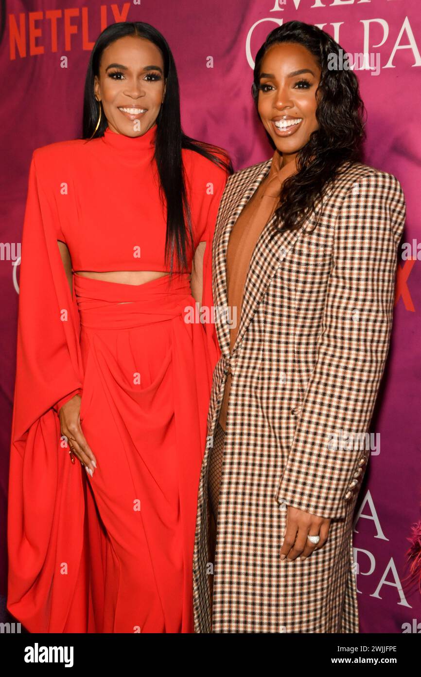 New York, USA. 15th Feb, 2024. Michelle Williams and Kelly Rowland ...