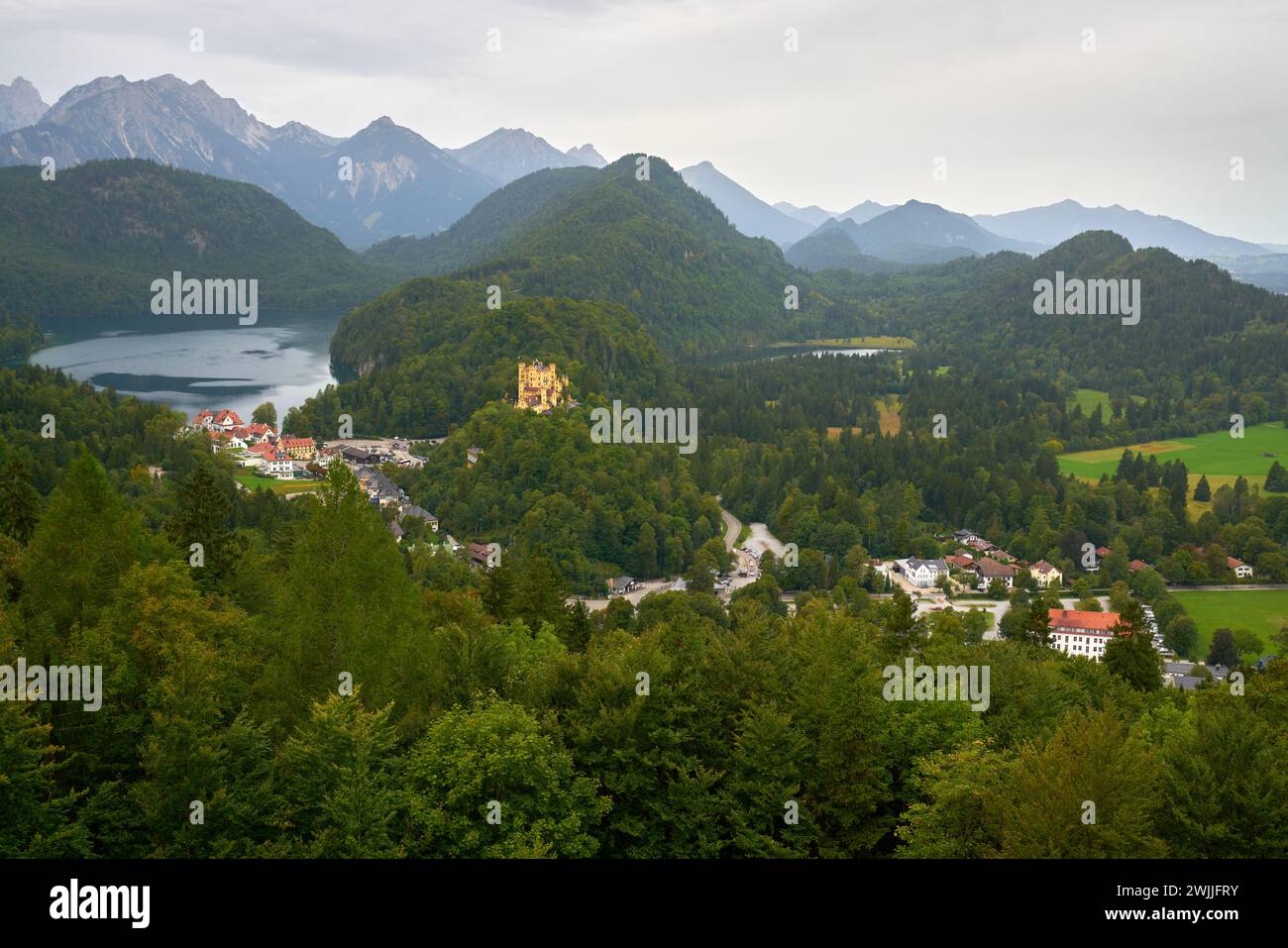 Hohenschwangau Castle Fussen Germany. Hohenschwangau Castle and ...