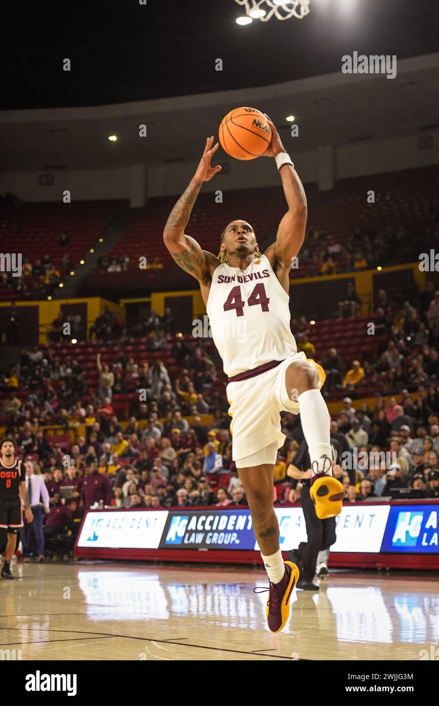 Arizona State Sun Devils guard Adam Miller (44) attempts a shot in the ...