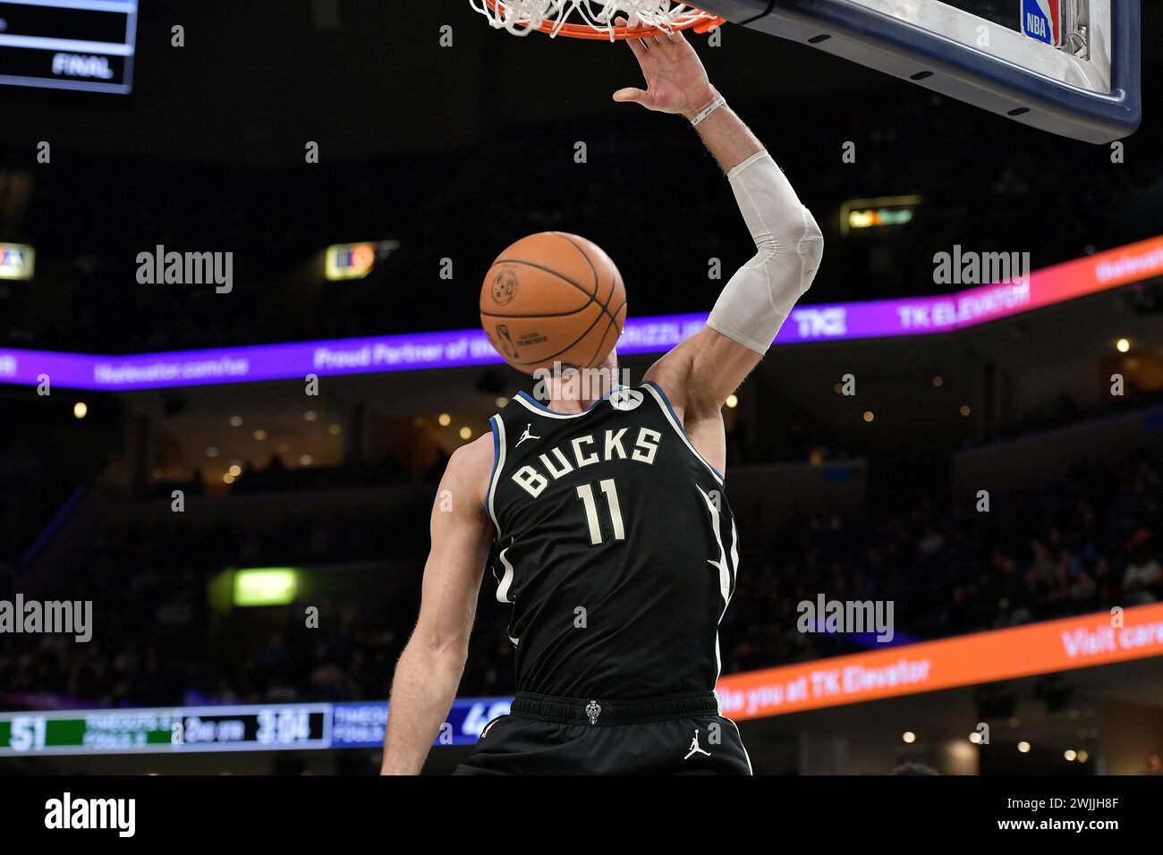 Milwaukee Bucks center Brook Lopez dunks in the first half of an NBA ...