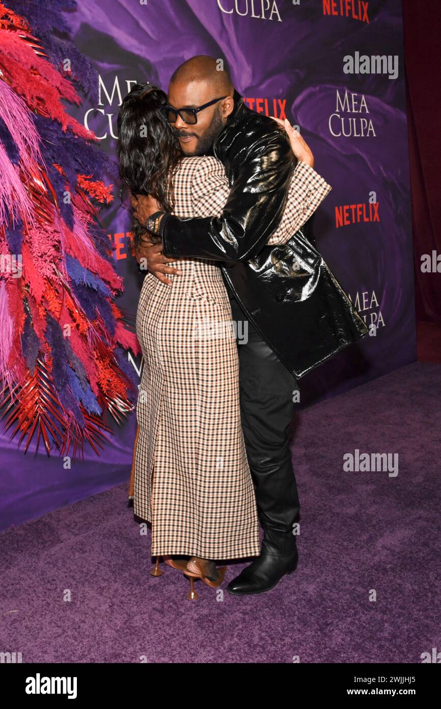 New York, USA. 15th Feb, 2024. Kelly Rowland and Tyler Perry attending ...