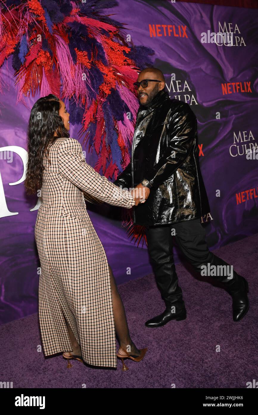 New York, USA. 15th Feb, 2024. Kelly Rowland and Tyler Perry attending ...