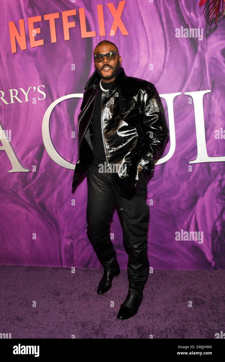 New York, USA. 15th Feb, 2024. Tyler Perry attending Tyler Perry's Mea ...