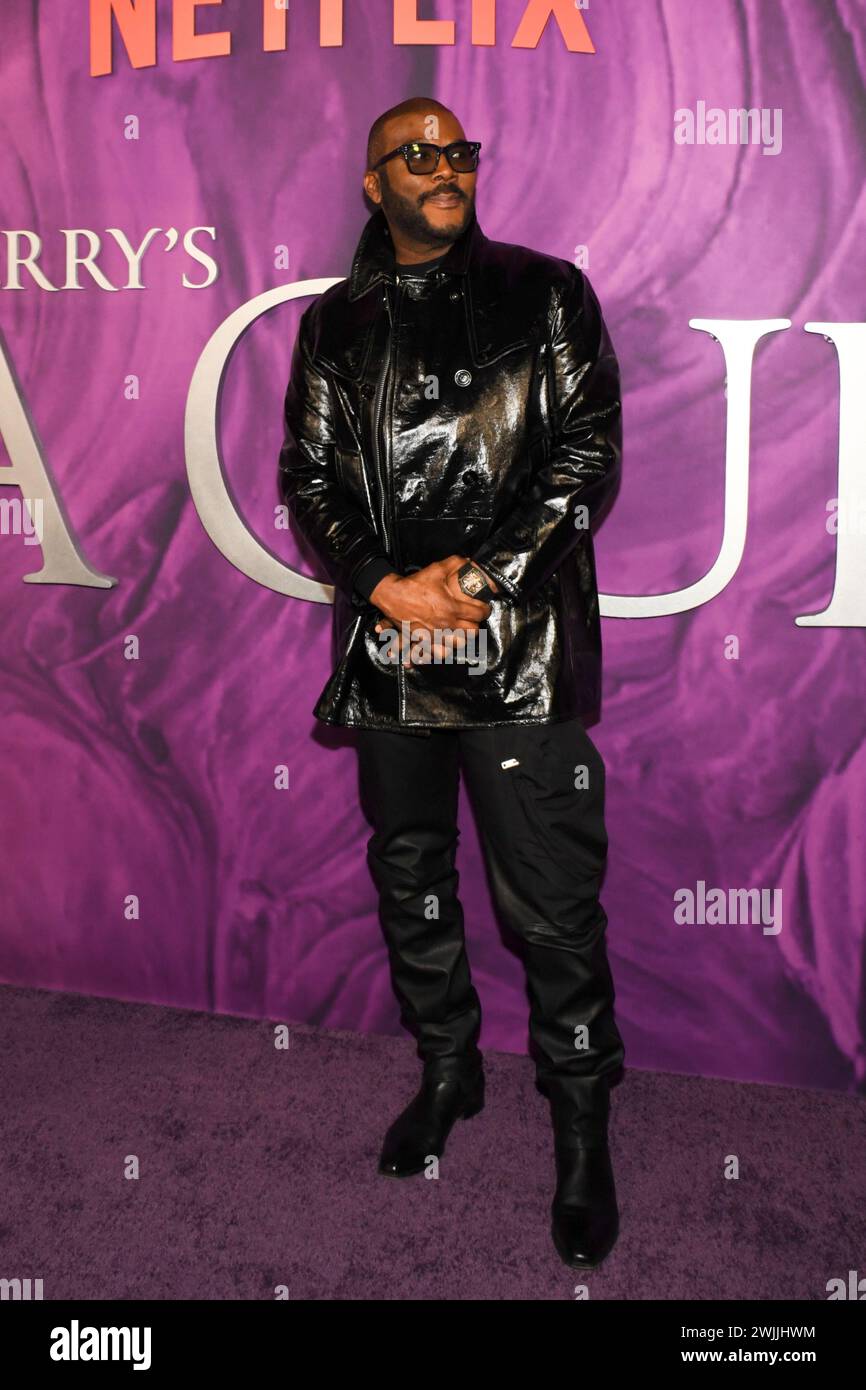 New York, USA. 15th Feb, 2024. Tyler Perry attending Tyler Perry's Mea ...