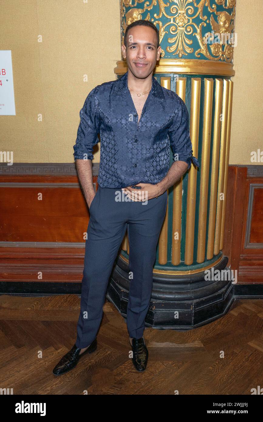 Louis Finley attends front row at the Frederick Anderson NYFW SS24 ...