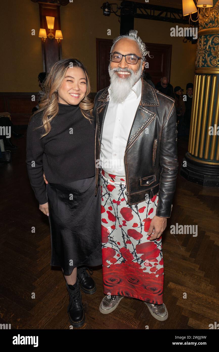 Guest and Terry Singh attends front row at the Frederick Anderson NYFW ...