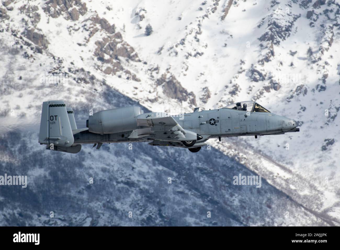 An A-10 Thunderbolt performs a test flight at Hill Air Force Base, Utah ...
