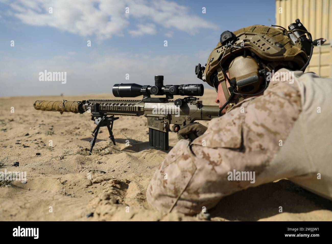 240201-M-IU565-1042 CAMP BUEHRING, Kuwait (Feb. 1, 2024) A Marine ...