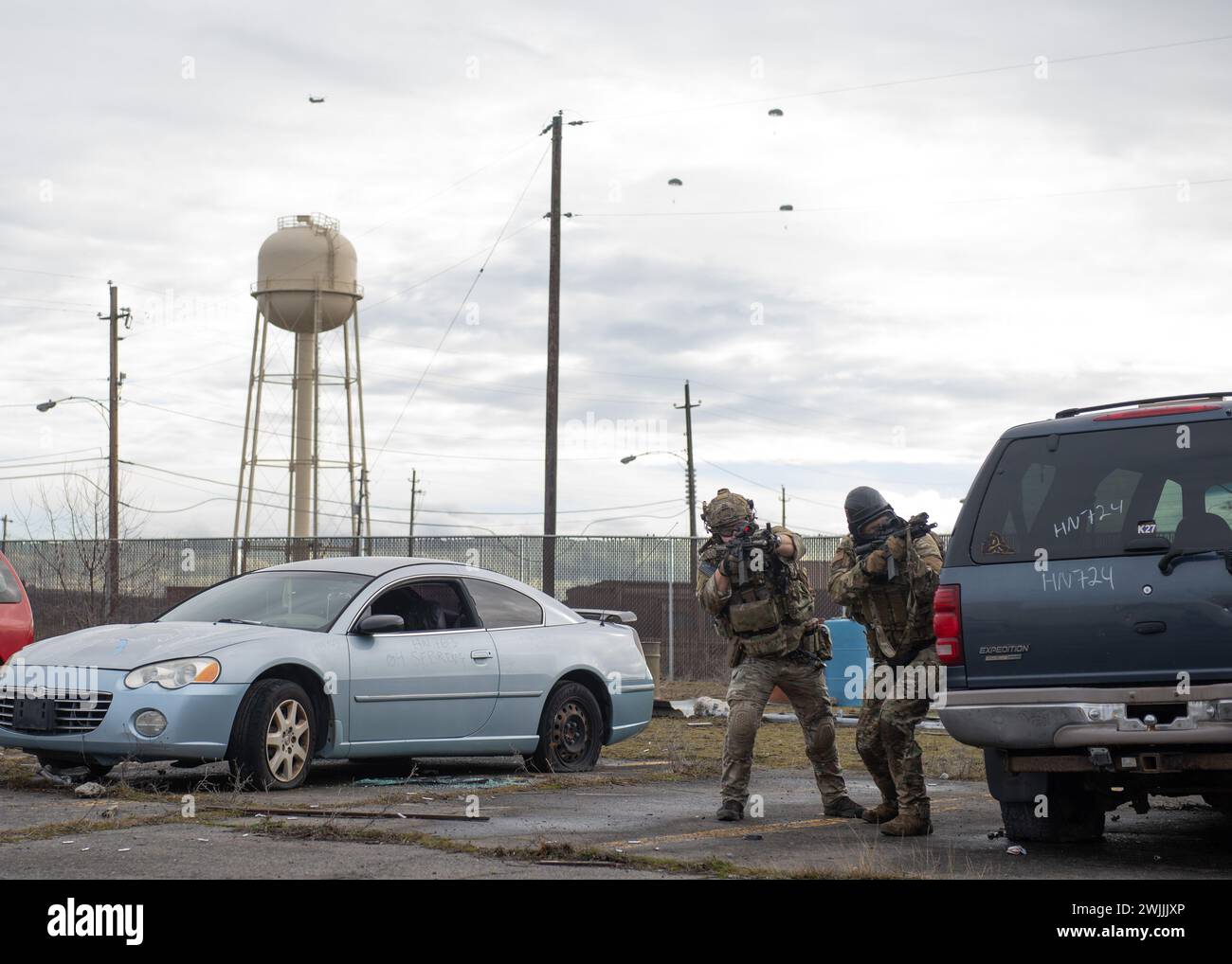 Members of the 116th Air Support Operations Squadron practice small ...