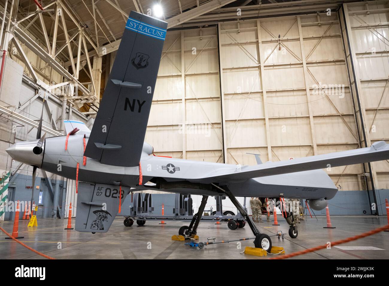 An MQ-9 Reaper from the New York Air National Guard’s 174th Attack Wing ...