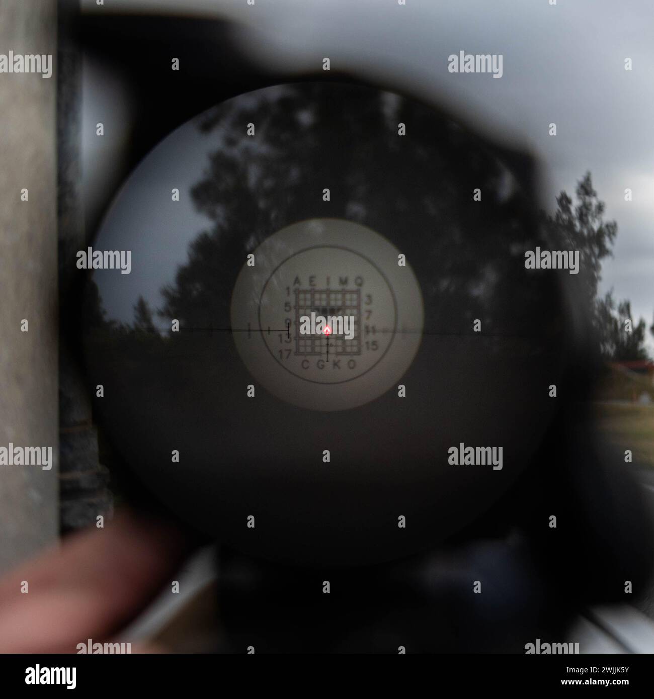 A small arms collimator is used to accurately confirm a zero of an ...