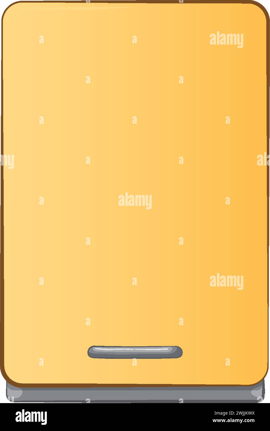 Vector illustration of a single-door refrigerator Stock Vector Image ...