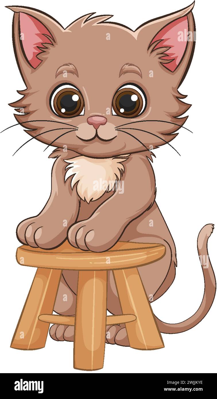 Adorable kitten big paws Cut Out Stock Images & Pictures - Alamy