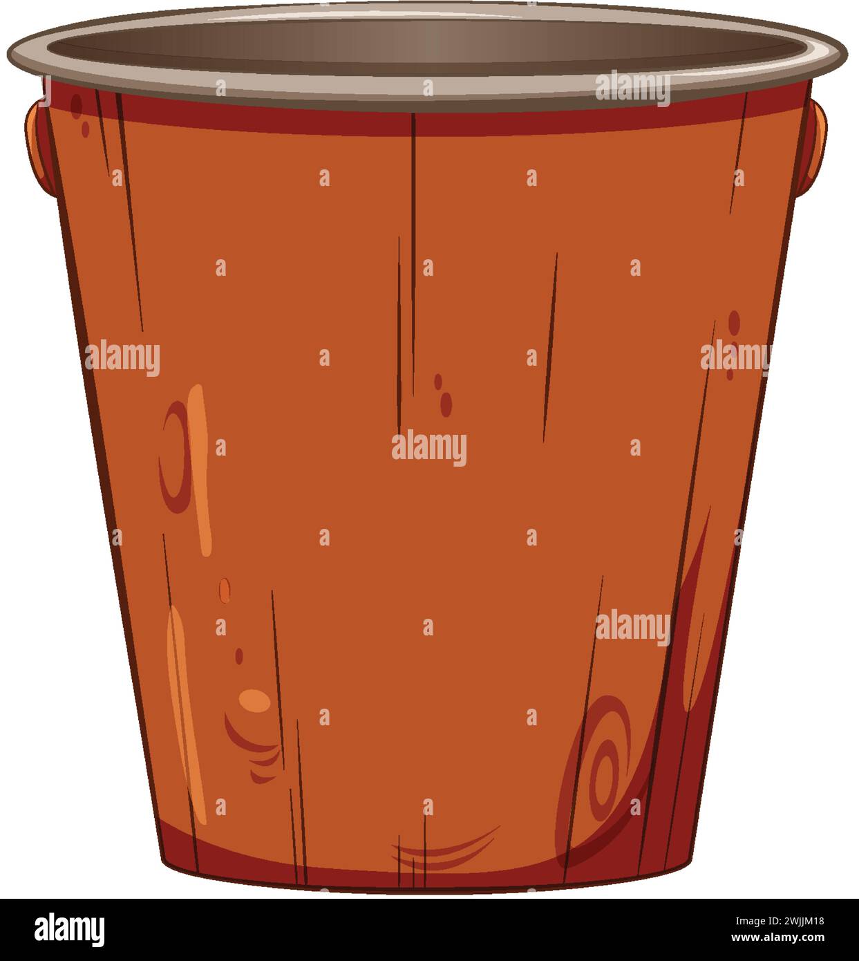 Vector graphic of a simple wooden bucket Stock Vector Image & Art - Alamy