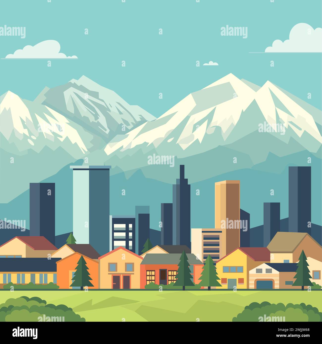 Peak tower building Stock Vector Images - Alamy