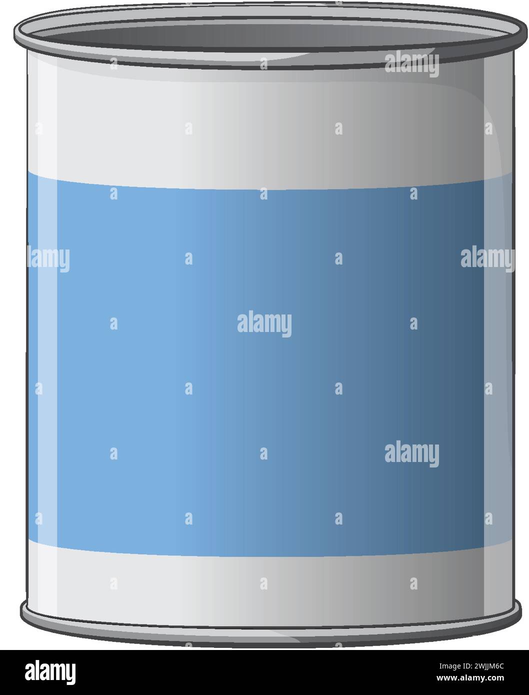 Vector graphic of a tin can with blank label Stock Vector Image & Art ...